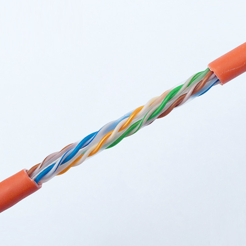 1000Mbps 0.56mm Solid CCA UTP Cat6 Ethernet Lan Cable 305m ในร่ม